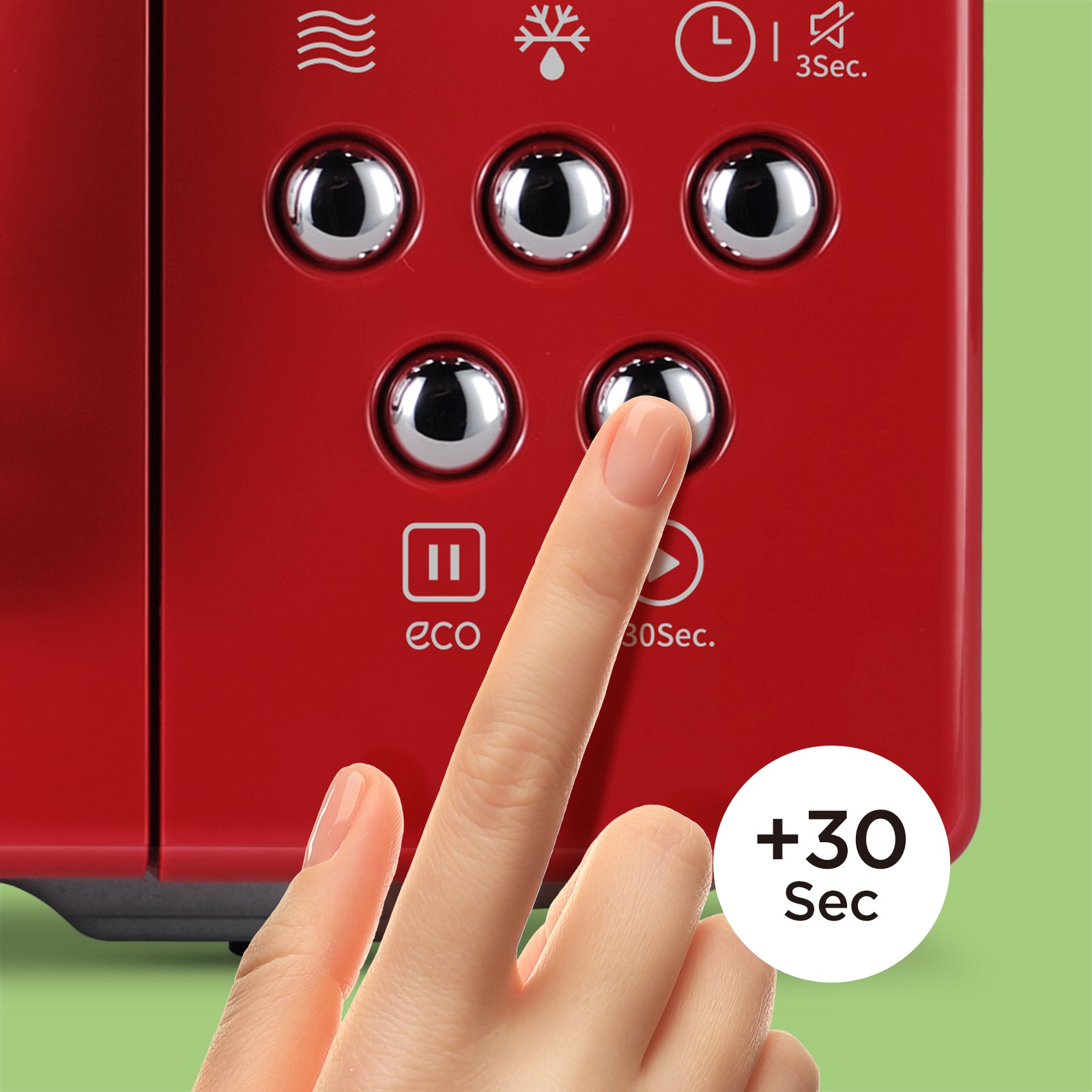 Small Red Kitchen Countertop Retro Microwave Oven - Comfee – Comfee’