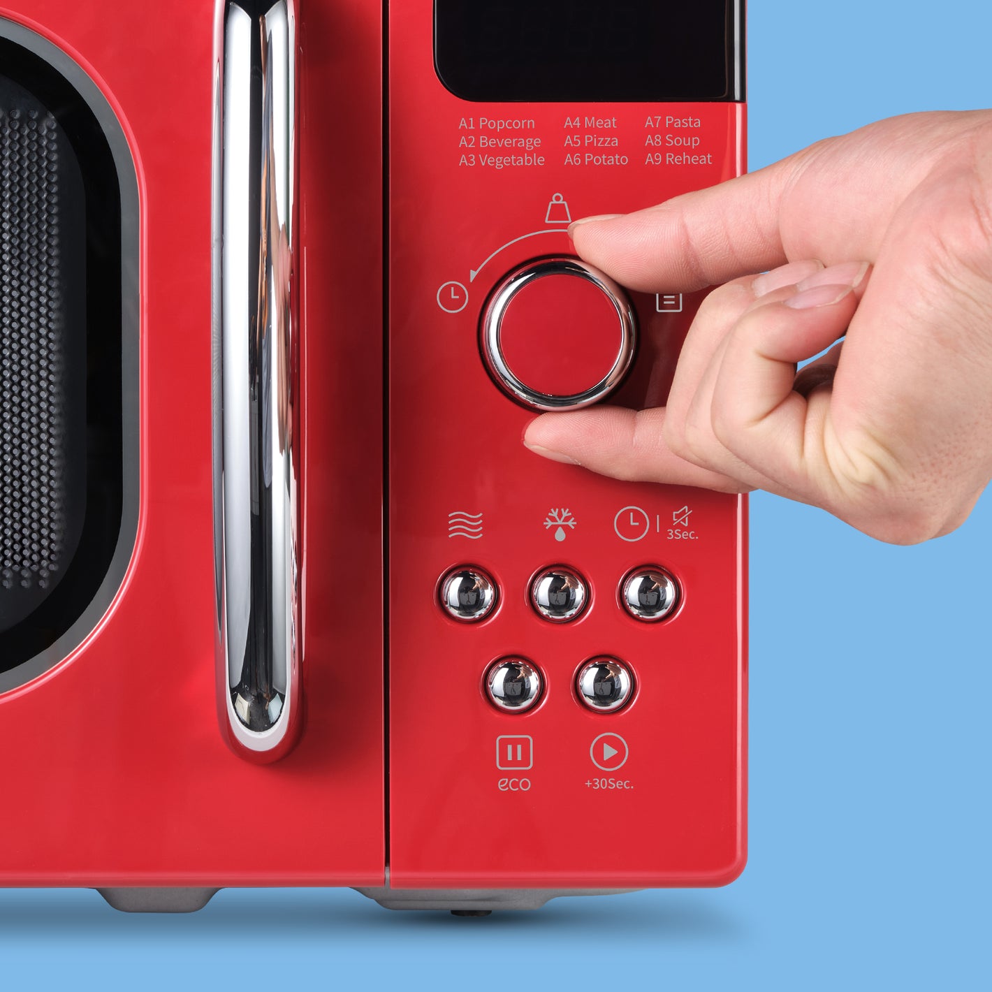 Small Red Kitchen Countertop Retro Microwave Oven - Comfee – Comfee’