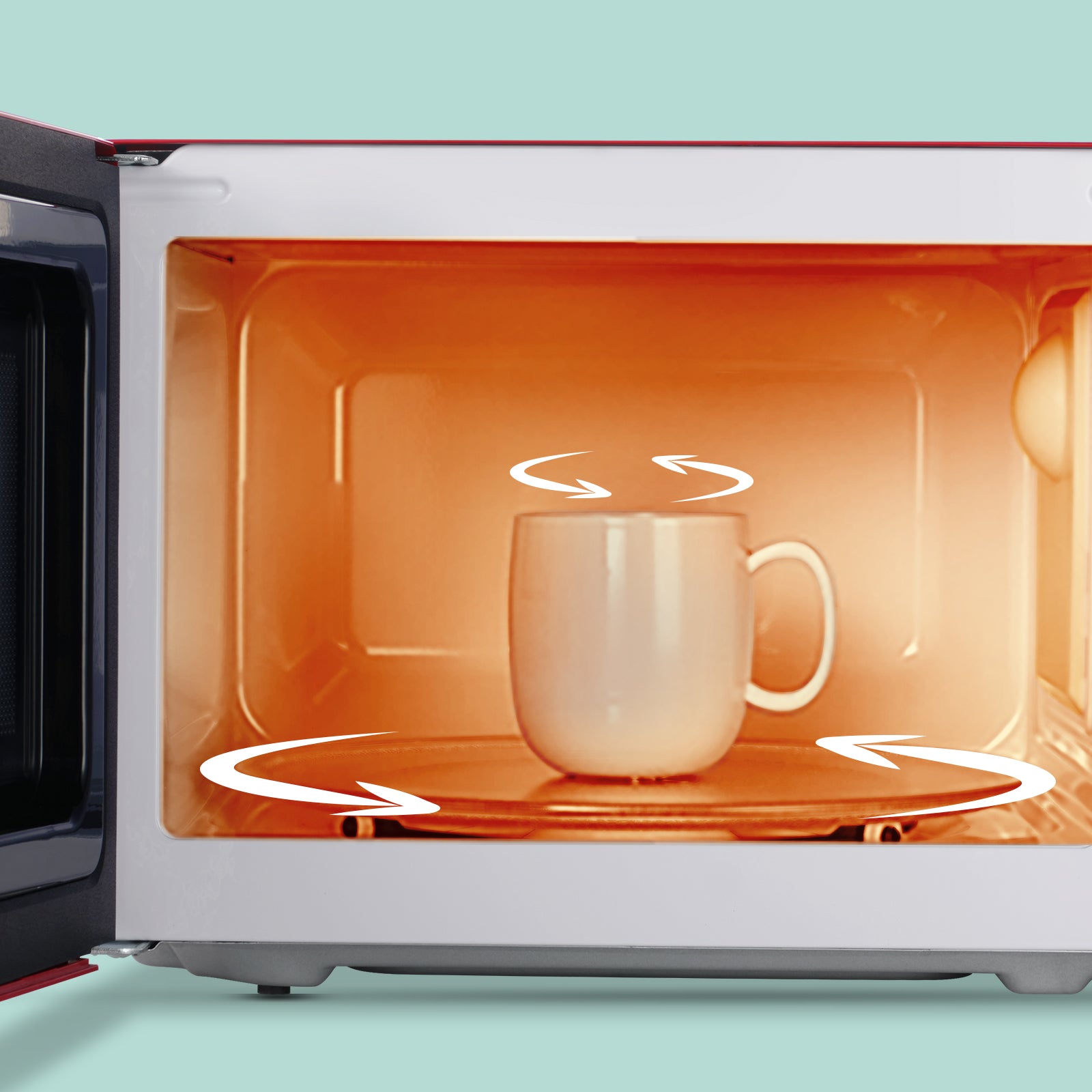 Small Red Kitchen Countertop Retro Microwave Oven - Comfee – Comfee’