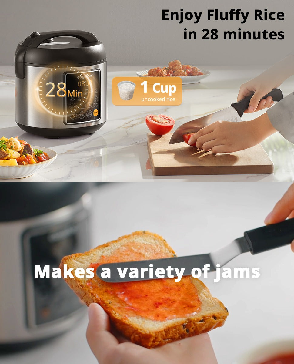 Stainless Steel Compact Rice Cooker - Comfee – Comfee’