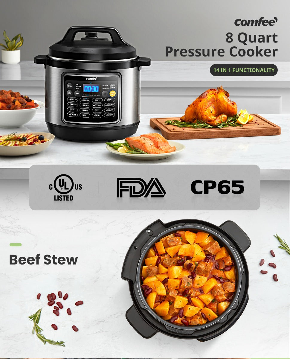 8 Qt Electric Pressure Cooker - Comfee – Comfee’