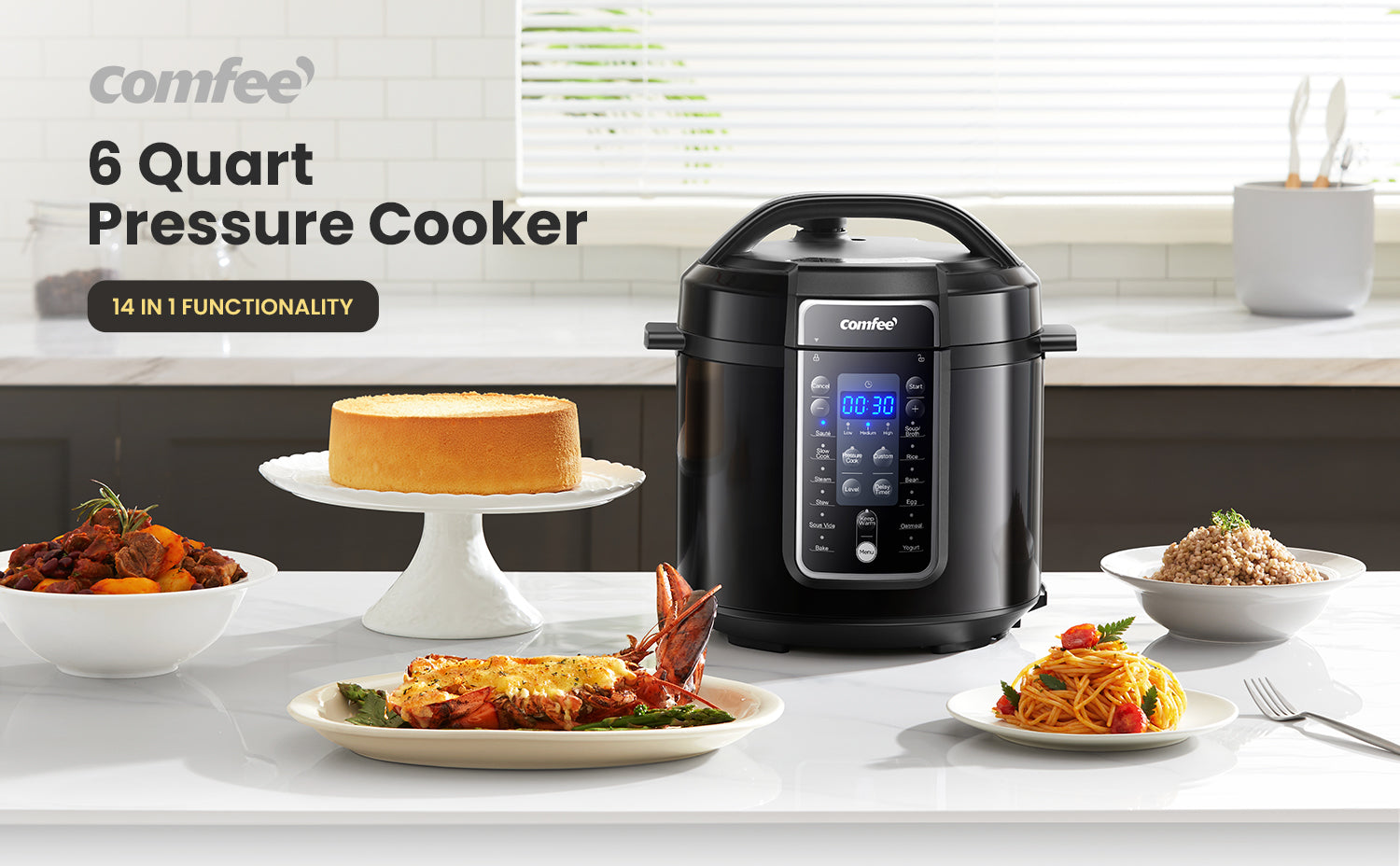 6 Qt Instant Pressure Cooker - Comfee – Comfee’