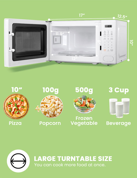 0.7 Cu.ft Retro Countertop Microwave - White – Comfee’