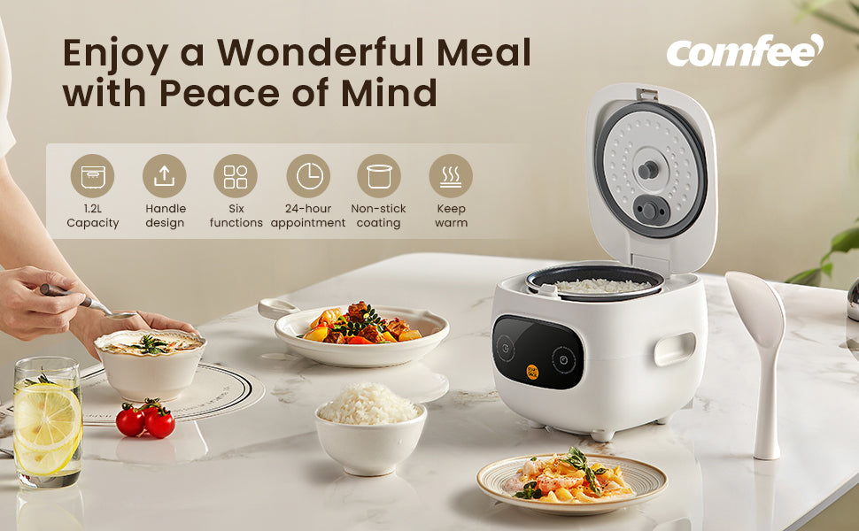 5 Cups Cooked Mini Rice Cooker - Comfee – Comfee’