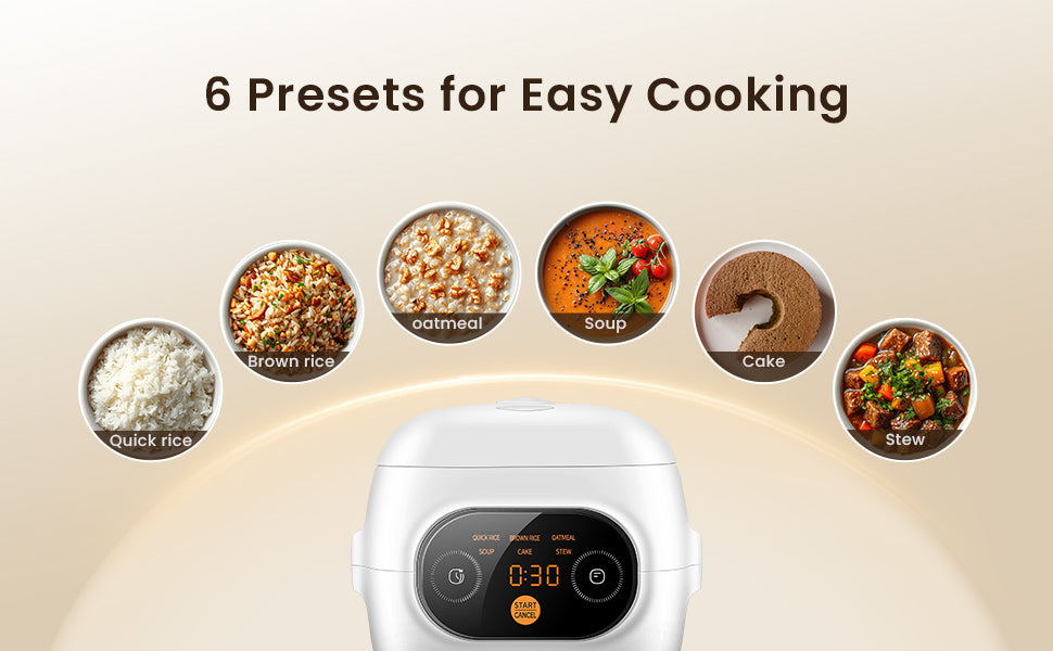 5 Cups Cooked Mini Rice Cooker - Comfee – Comfee’